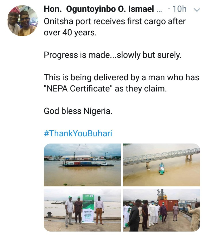 Photos: Onitsha sea port becomes functional first time in decades ...