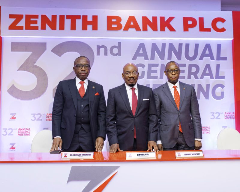 Zenith Bank delights shareholders, pays milestone N100.47bn dividend ...